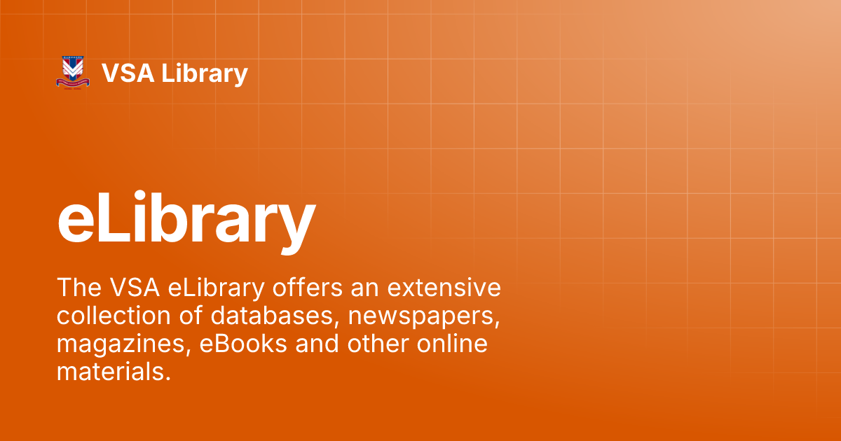 eLibrary | VSA Library